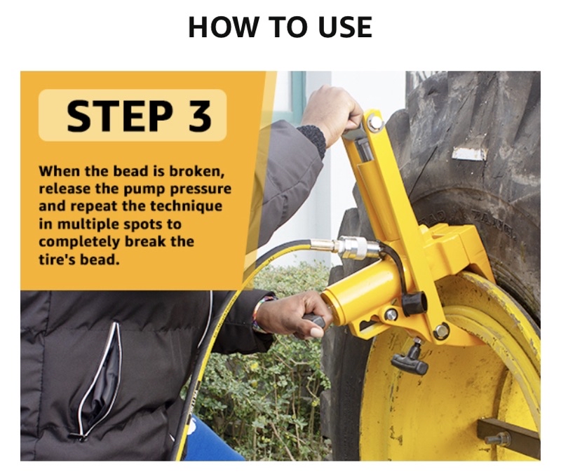 Bead Breaker Air Hydraulic Tire Bead Breaker 10,000PSI Heavy Duty Tire ...