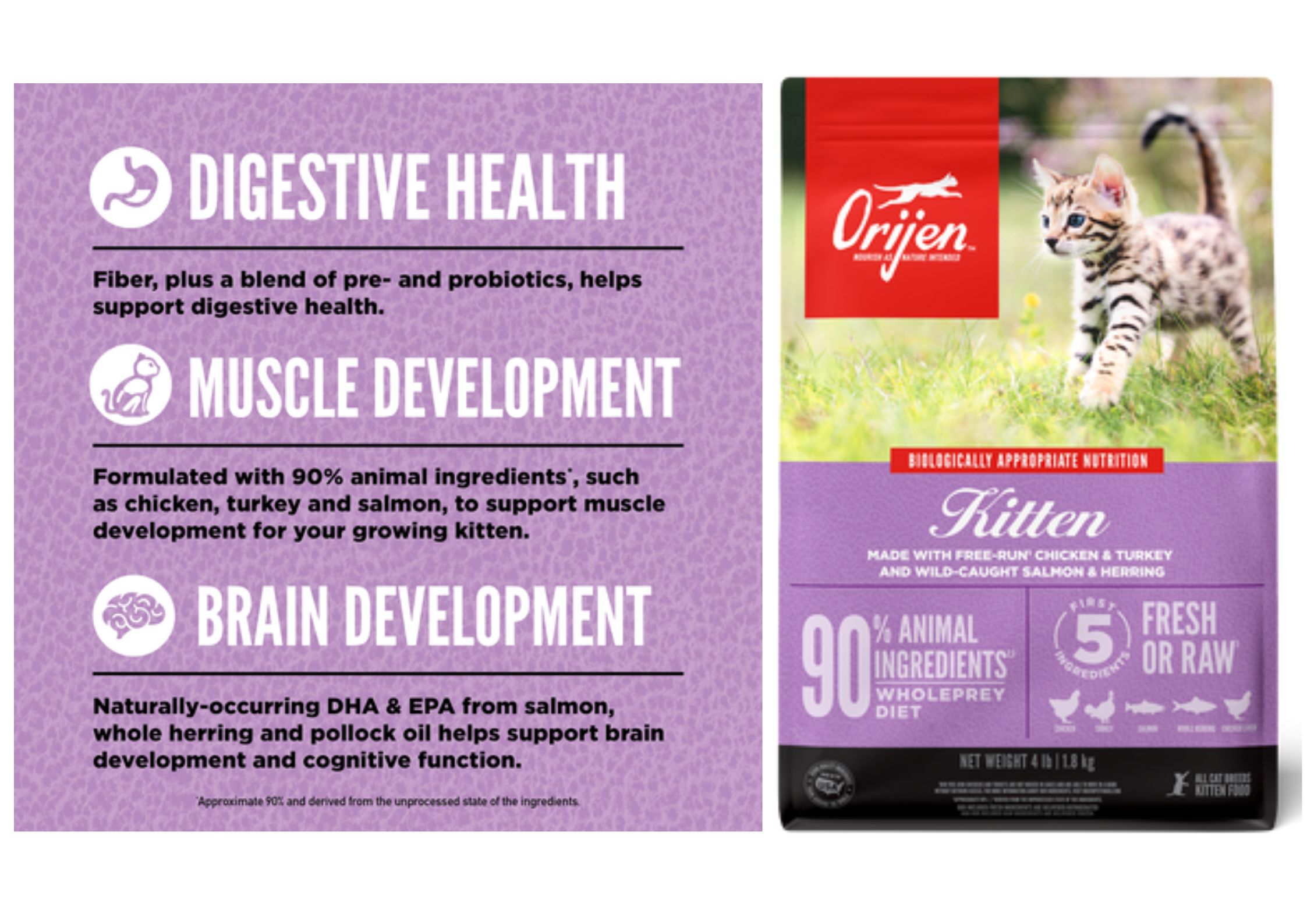 Orijen Original Cat / Six Fish / Guardian 8 / Kitten 1.8KG Dry Cat Food ...