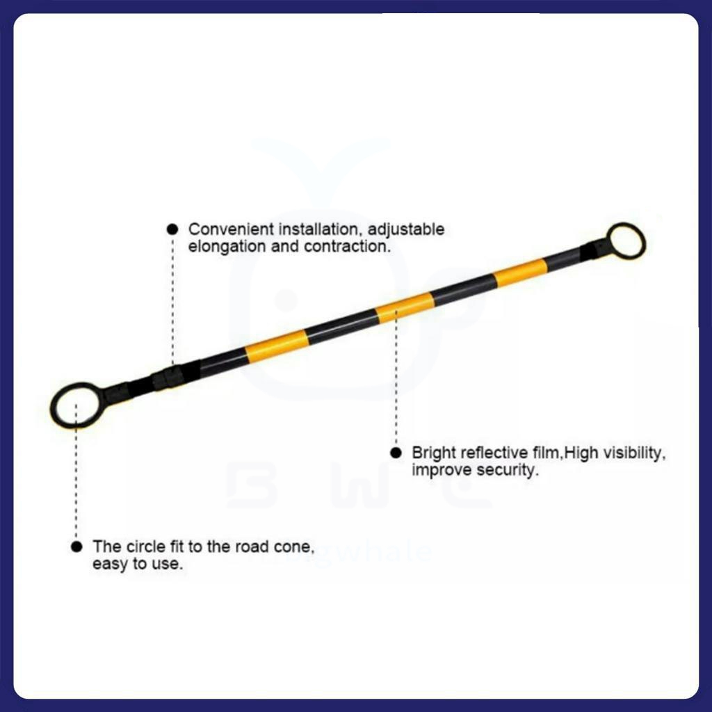 COD* 1.2-2 METER EXTENDABLE RETRACTABLE POLE CONE TRAFFIC BAR / SAFETY ...