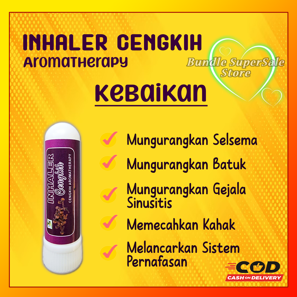 INHALER CENGKIH ZM 100% Original (Resdung Selsema Batuk Kahak ) Terapi ...