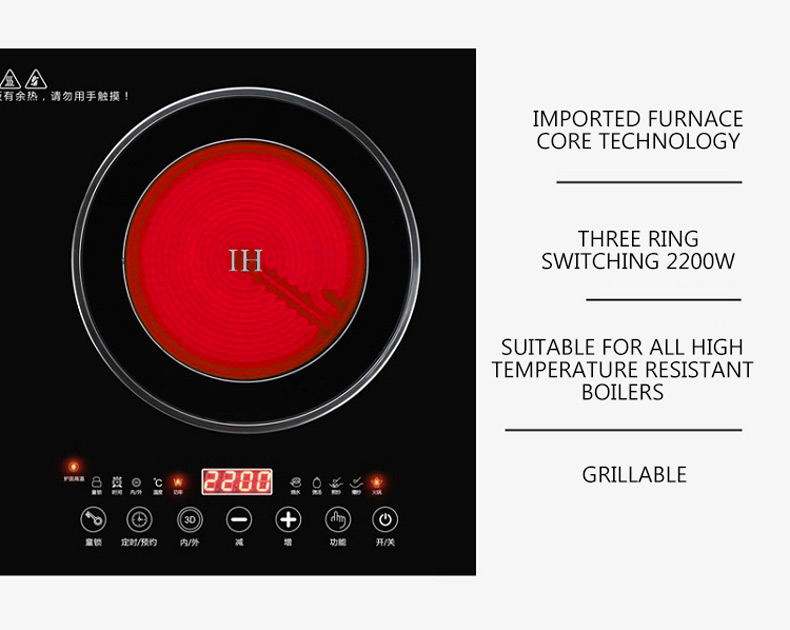 [RM408] TWK Double Electric Embedded Cooktop 2400W Induction Cooker ...