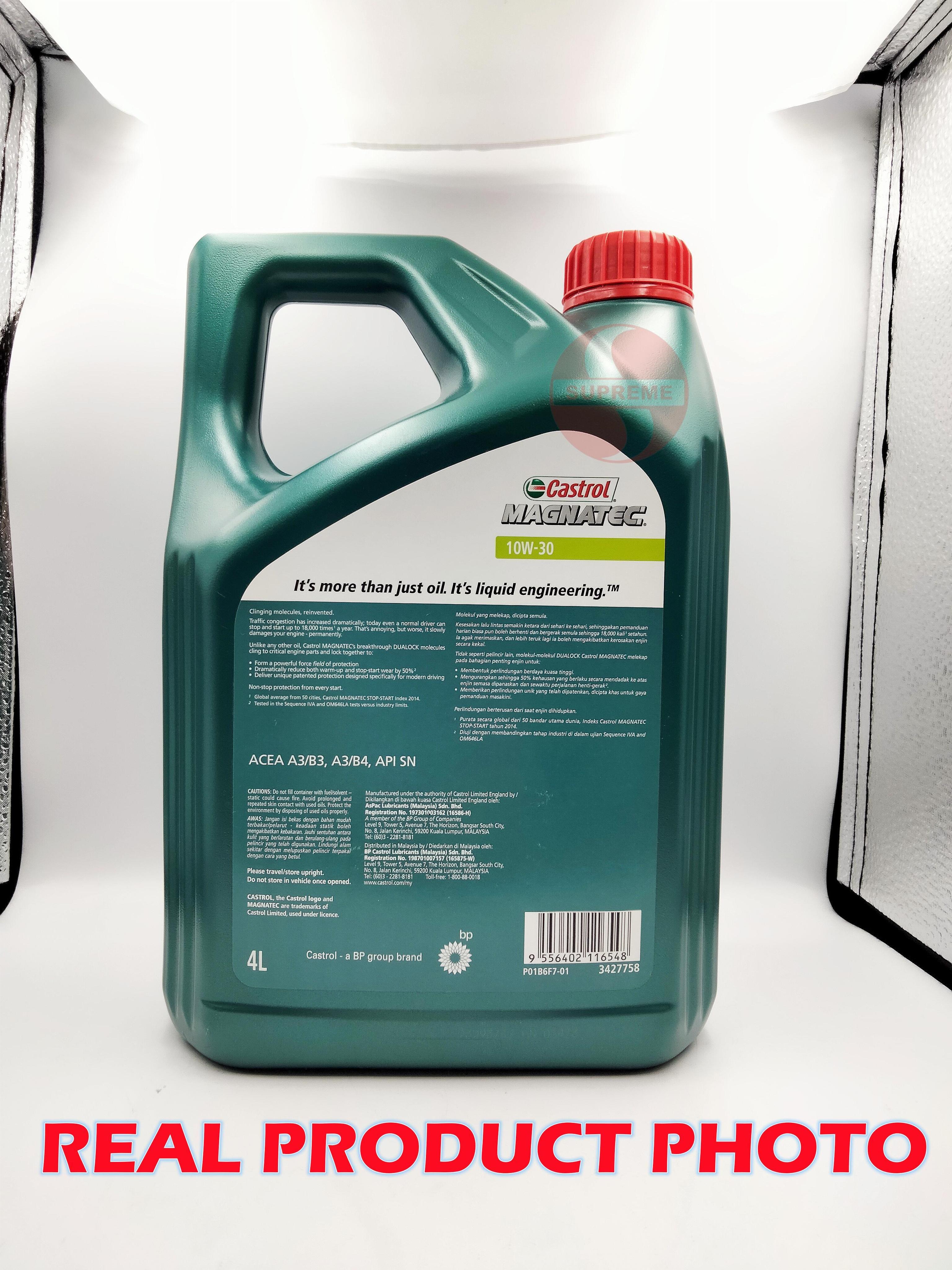 S2U Original Engine Oil Castrol Magnatec DUALOCK 10W30 4Liter SN/CF ...