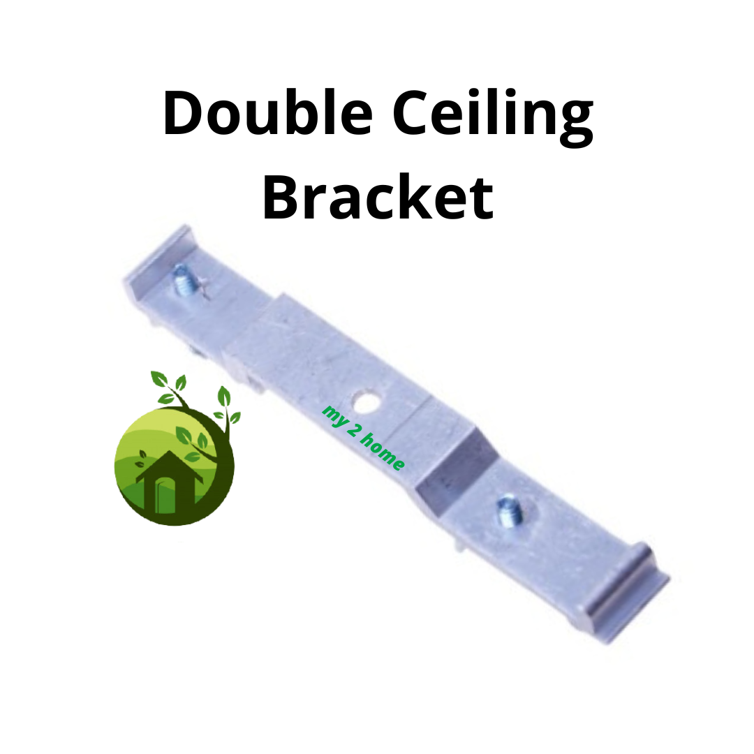 Ceiling Double Bracket SUPER DOSO Besi Langsir Rod Aksesori/Curtain ...