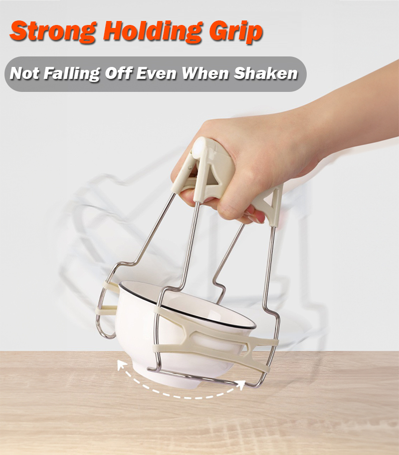 Kitchen Clamp For Dish Plate Pot Anti-Scalding Clamp With Silicone Grip ...