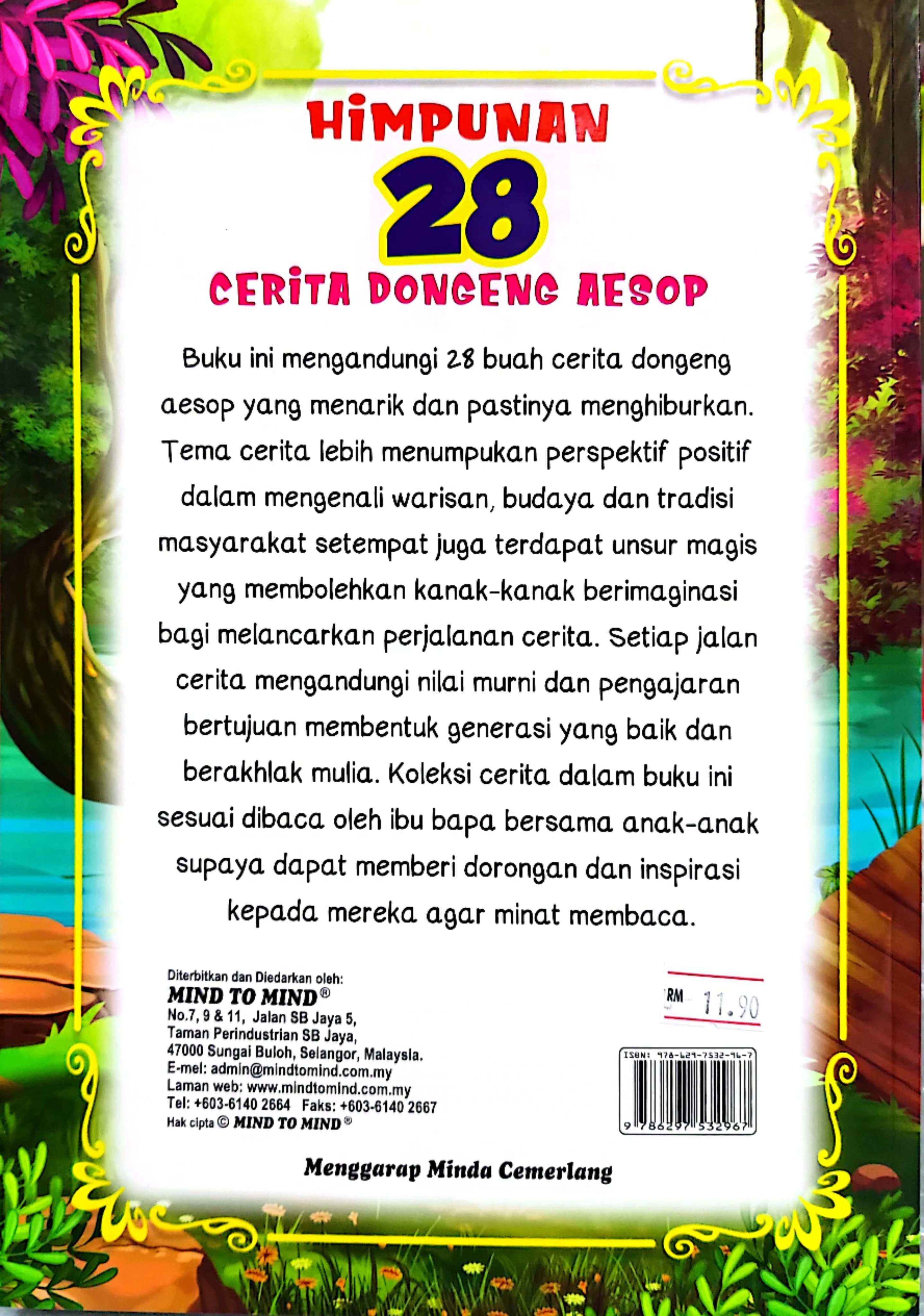 BUKU CERITA - HIMPUNAN 28 CERITA DONGENG AESOP ( SUKU KATA ) MIND TO ...