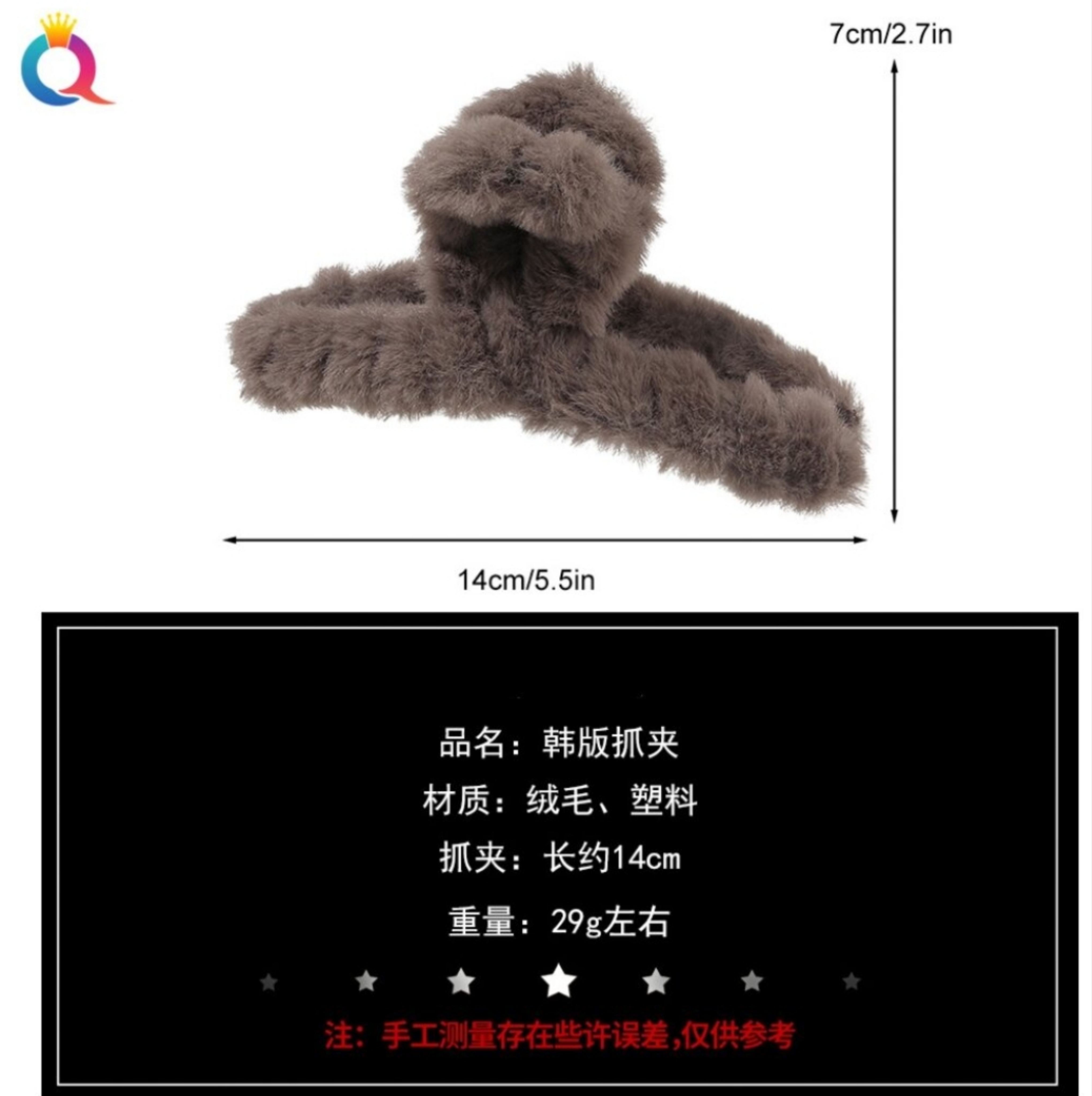 [HC 025] Klip Rambut Corak Bulu High Quality Korean Style Sweet ...