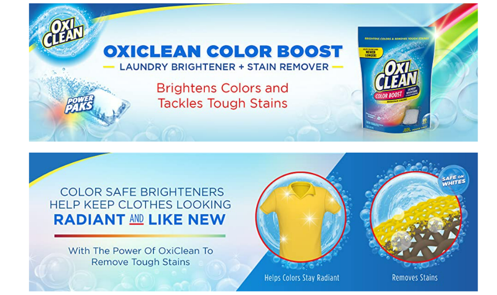 OxiClean Color Boost Color, Max Force Gel Stain Remover Stick, Washing ...