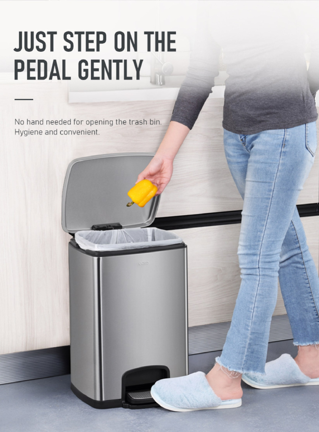 CCKO 430 High Quality Stainless Steel Pedal Step Bin 5L/8L/12L (4 ...