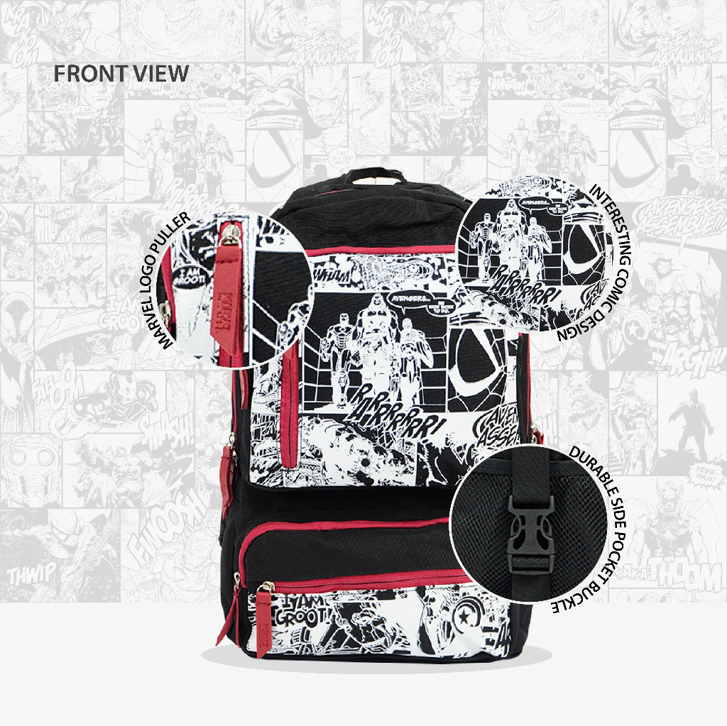 Marvel By Poly Pac 18” Avengers Comic Style Water Resistant Notebook ...