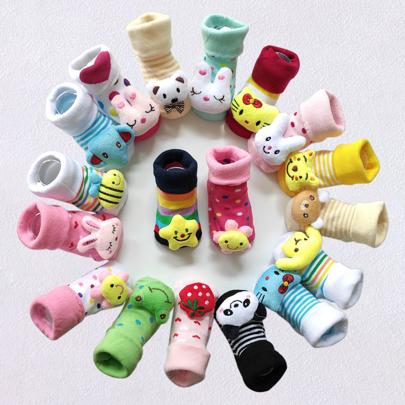 Newborn Baby Non-Slip Bottom Socks Cute Infant 3D Shape Cute Cartoon ...