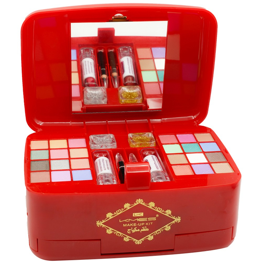 Professional Full Makeup Box Set – Multi-Layer Cosmetic Kit with Mirror ...