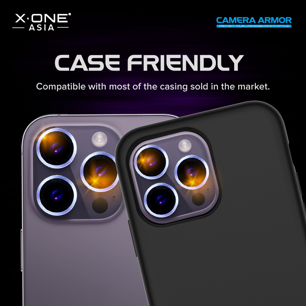 X.One Camera Armor Sapphire Glass Full Coverage Lens Protector for ...