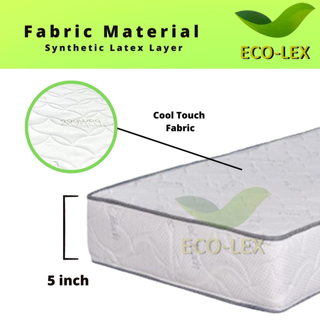 ECO-LEX Chiro Rest 5" Mattress Tilam Full Synthetic Latex + No Spring ...