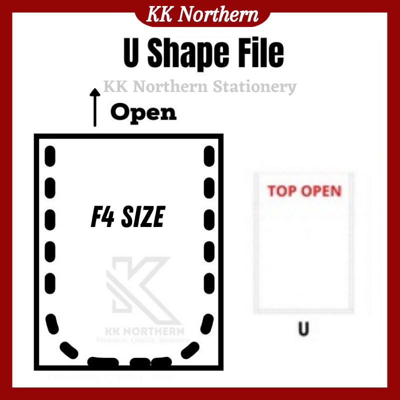 [F4] Clear Folder (24pcs/pack) F4 PVC Document Clear Holder L Shape/ U ...