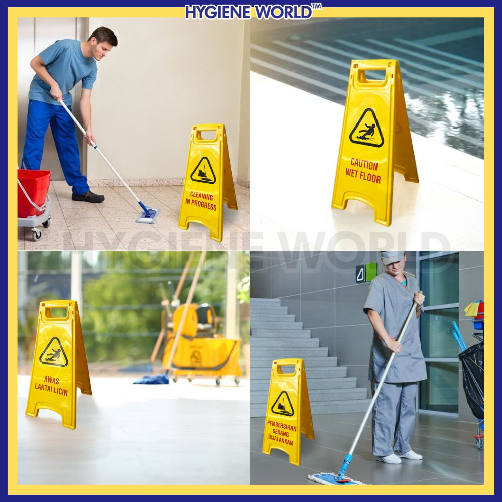 A Folding Sign / Floor Sign / Caution Sign / Caution Wet Floor ...