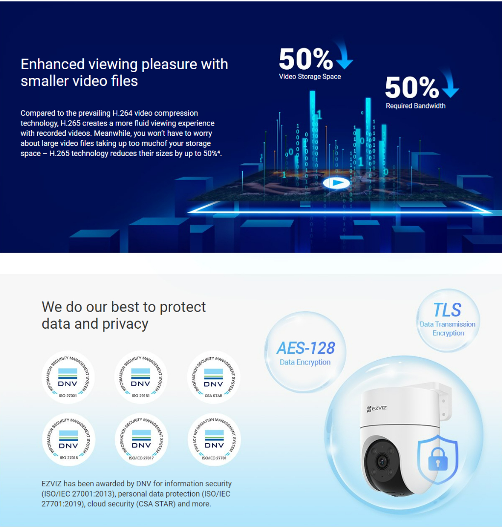 EZVIZ H8c 1080P / H8c 2K 4MP WiFi Outdoor PT Camera Human / Vehicle ...