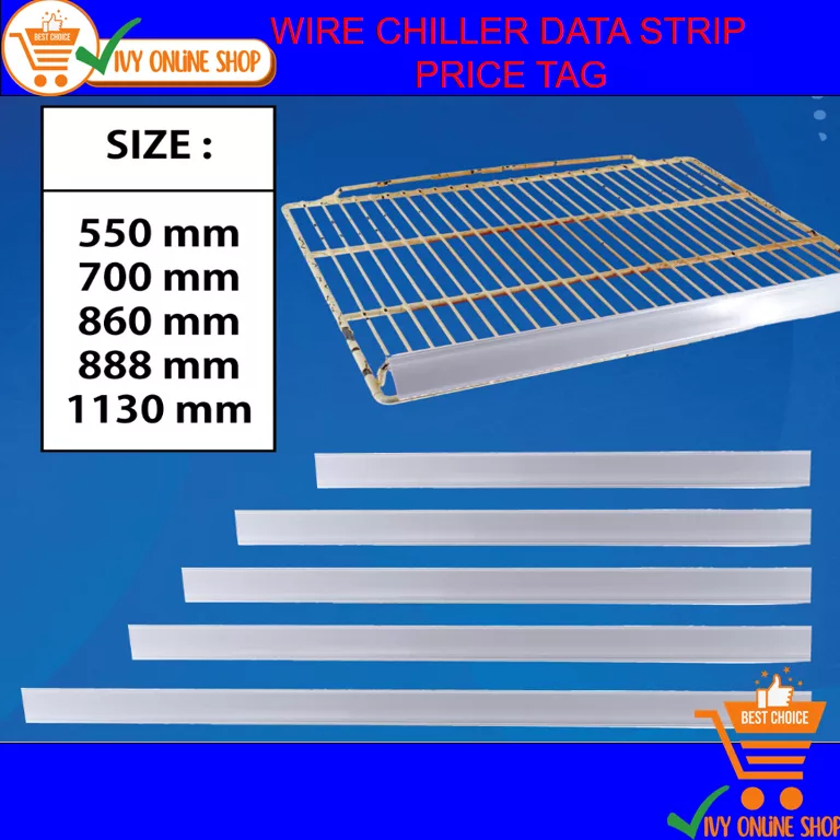 Ready Stock Chiller Price Tag Wire Shelf Price Tag Cooler Shelf Tag ...