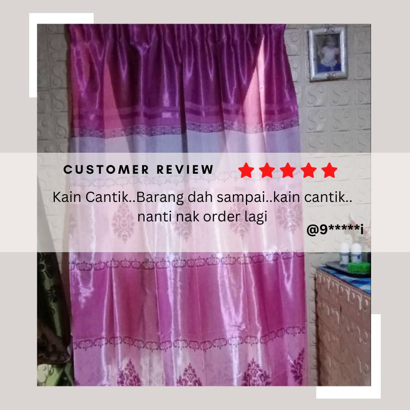 💥Langsir Murah Hook / Eyelet Semi Blackout Langsir Tingkap Murah ...