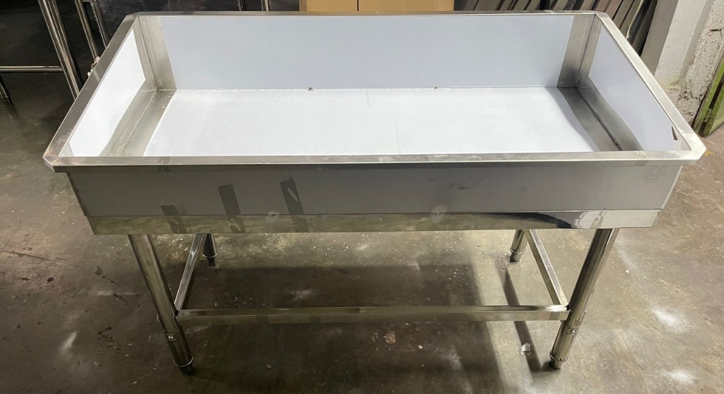 MEJA SEAFOOD DISPLAY IKAN BAKAR/TABLE DISPLAY HASIL LAUT/STAINLESS ...