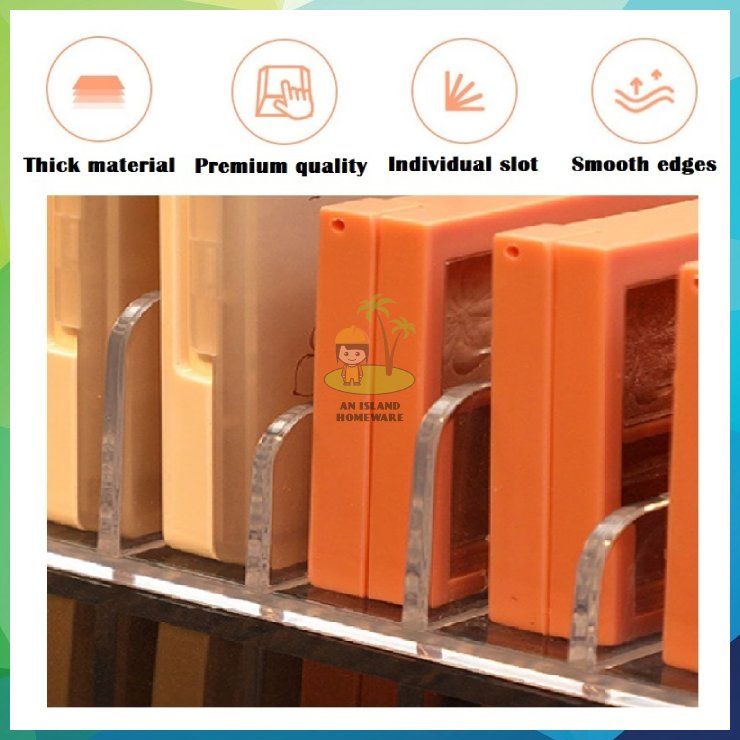 【HOMEWARE】Eyeshadow Palette Storage Tray 8 Grids Transparent Clear ...