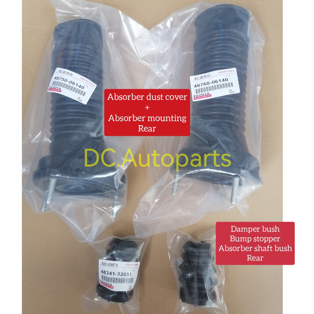 TOYOTA CAMRY 2.0 2.4 ACV40 ACV41 ACV50 ASV REAR ABSORBER DUST COVER ...