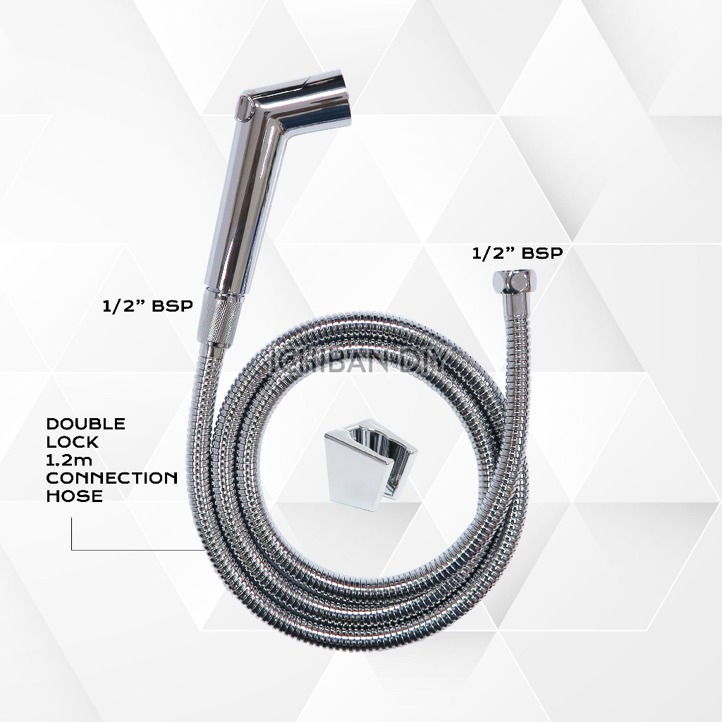 Hand Bidet Set Adjustable Slide Control Sprayer No Push Faucet Toilet ...