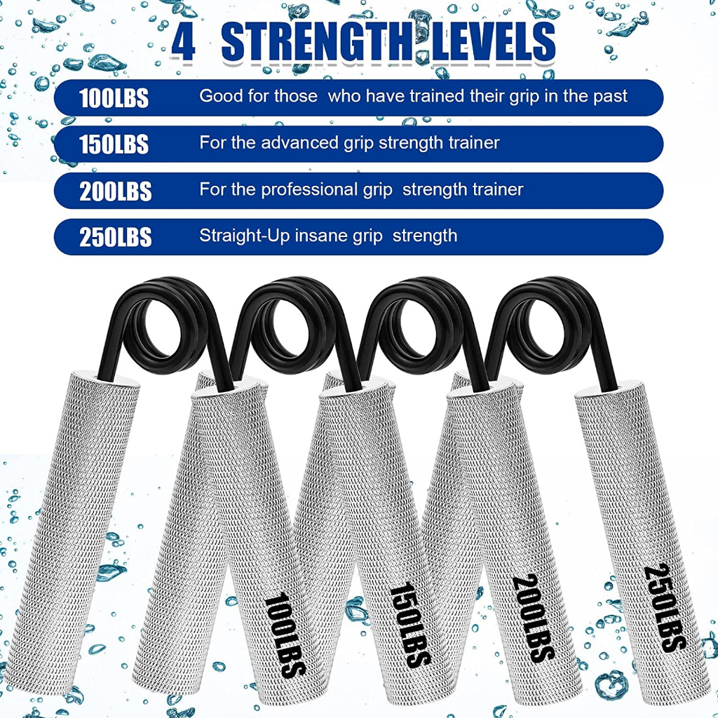 UPGRADE Heavy Hand Grip Metal Hand Grippers Gym Fitness Forearm Gripper ...