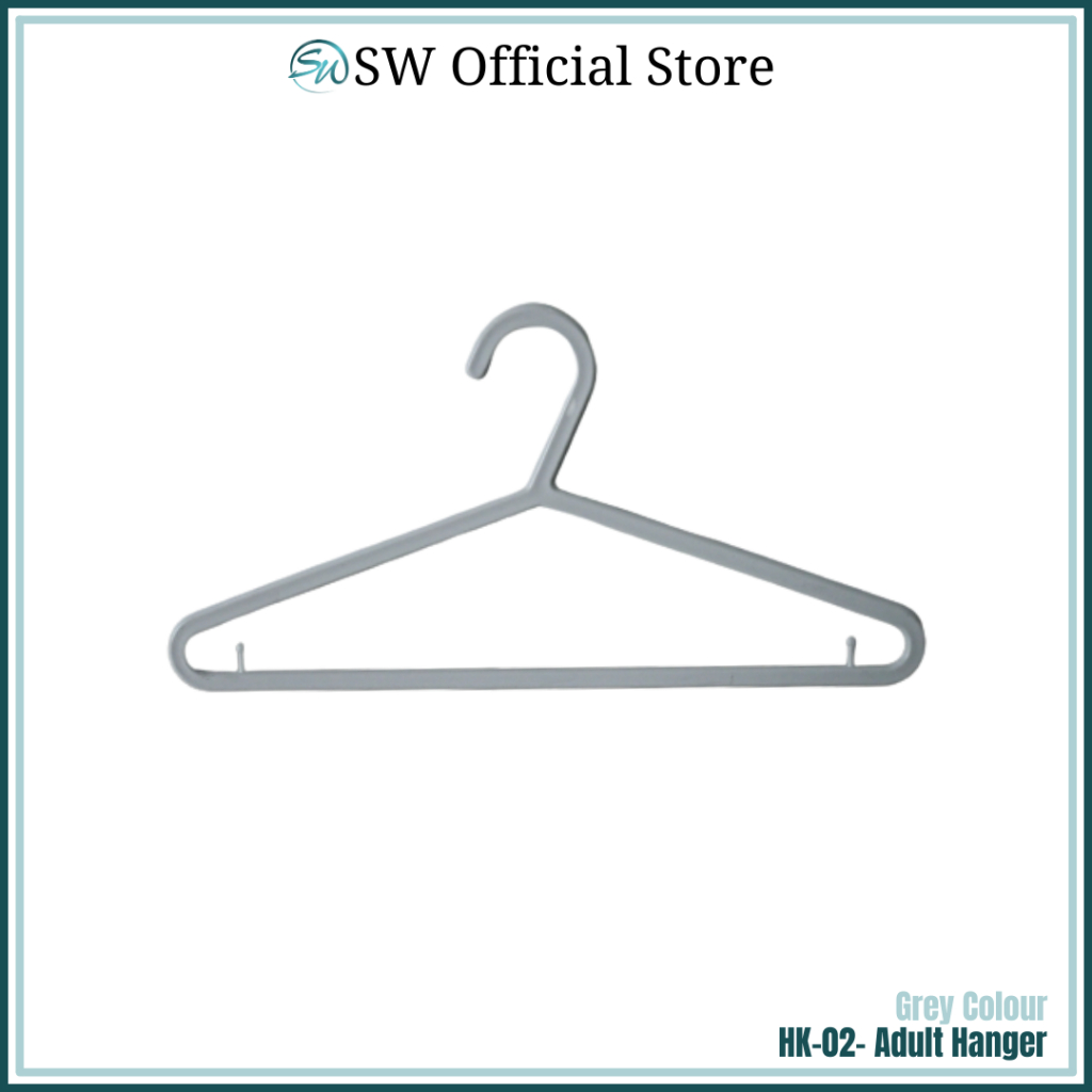 SWI Adult Plastic Hanger/Durable hanger/ Space Saving Hanger HK-02 ...