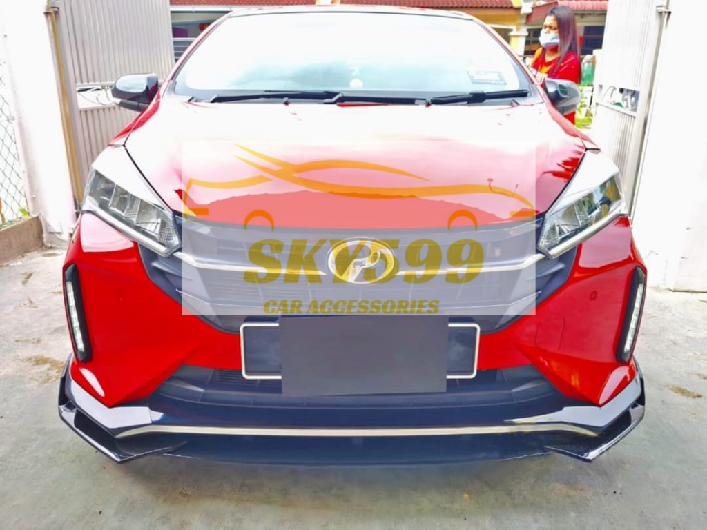 Perodua Myvi 2022-2025 Front Bumper Diffuser Lip Wrap Angle Splitters ...