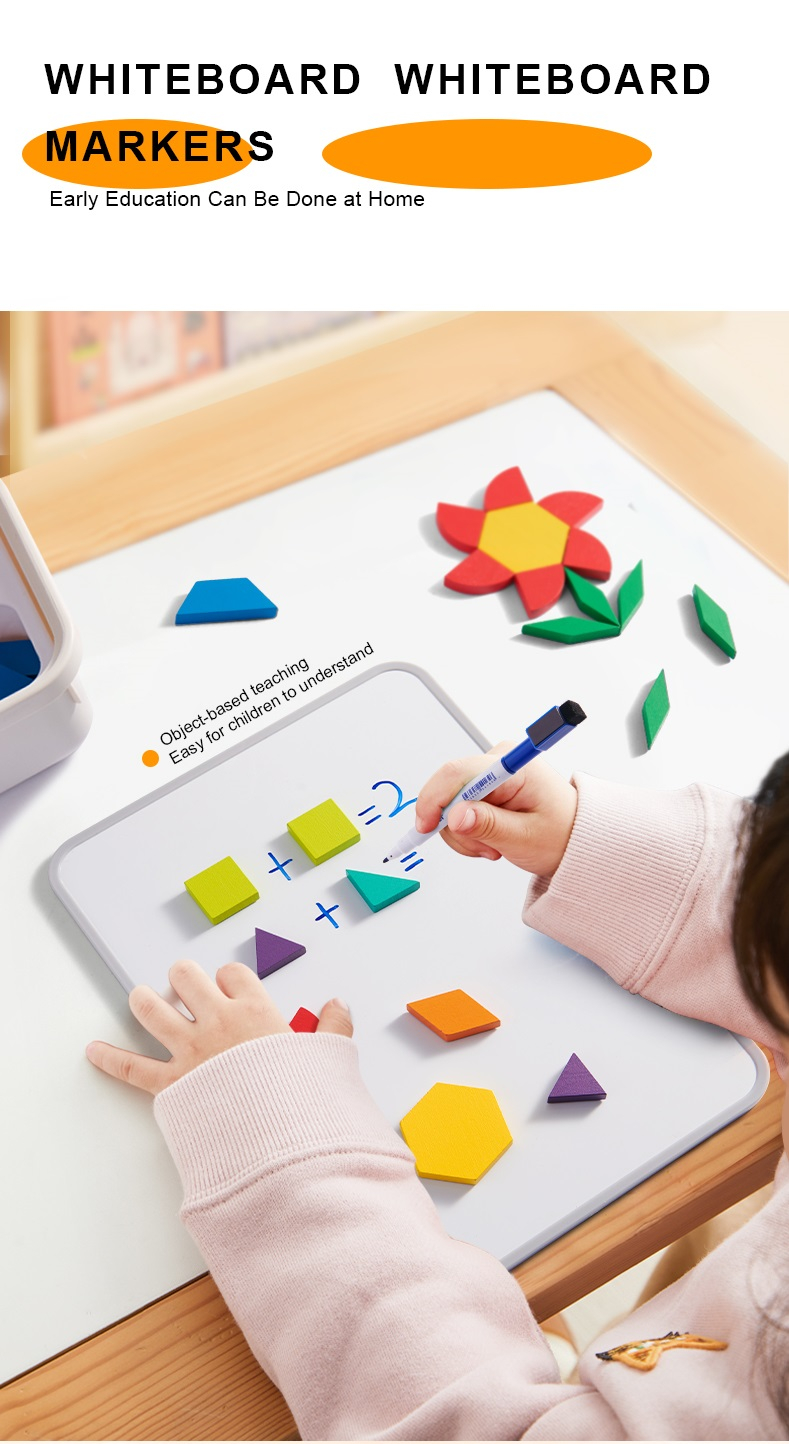 Mideer Magnetic Pattern Blocks with Whiteboard (250 Pcs) | Shopee Malaysia