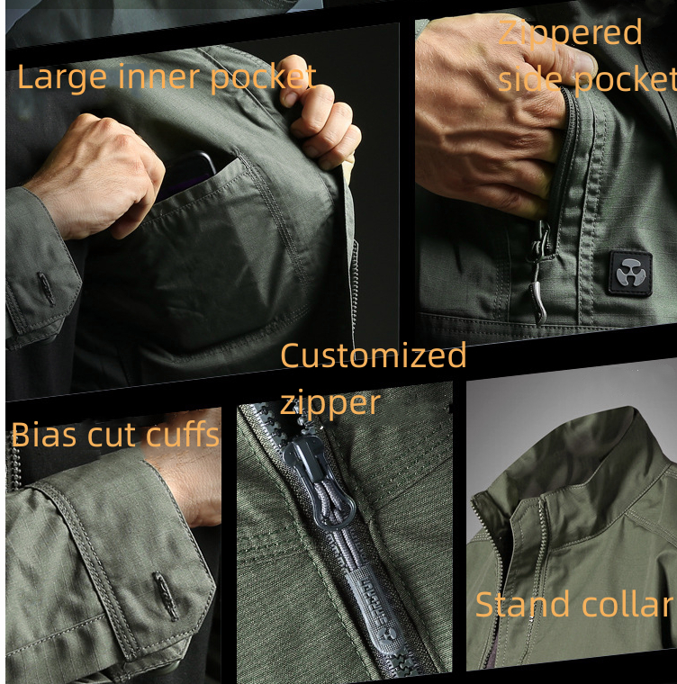 S Archon Men Tactical Jacket Outdoor Waterproof Anti-scratch Soldier ...