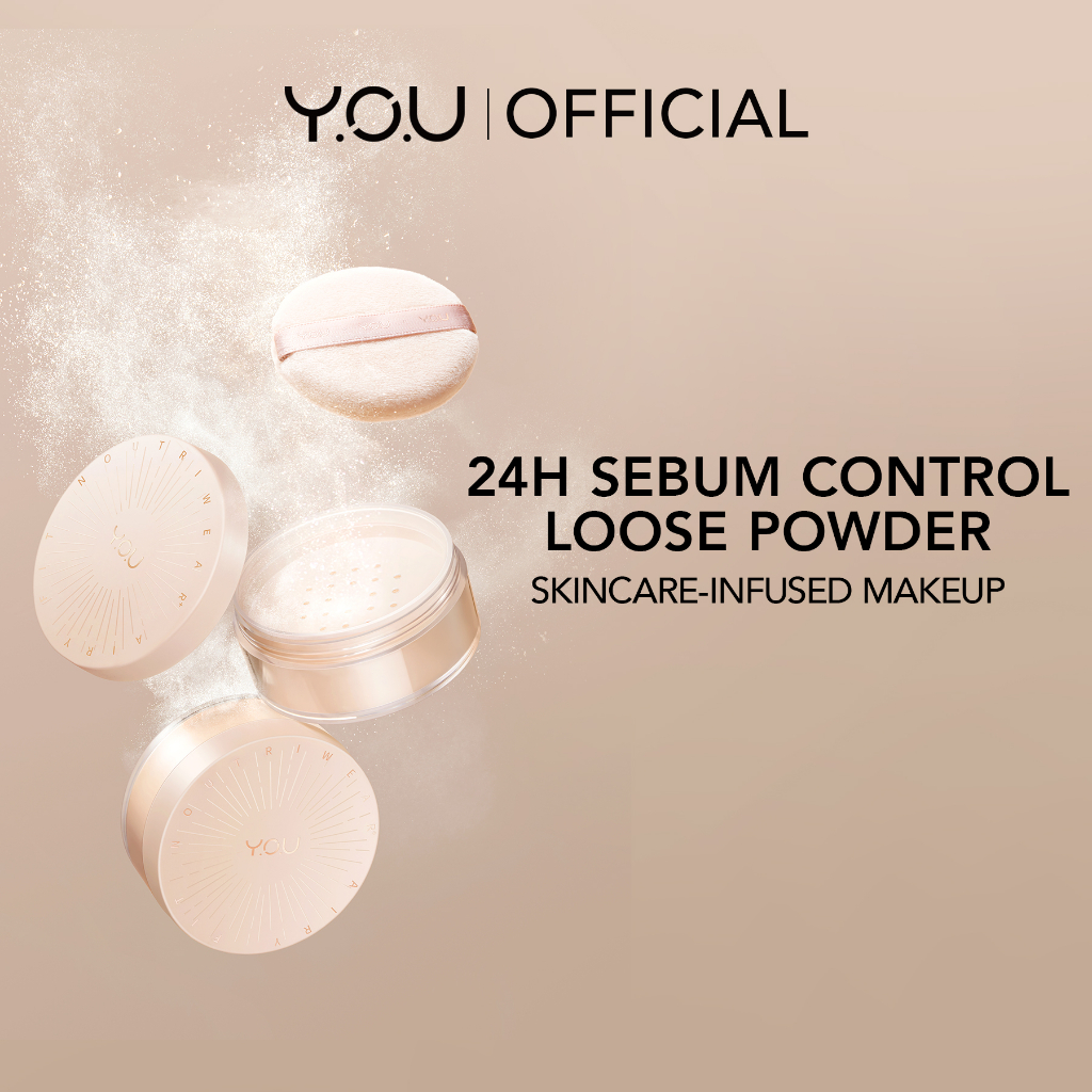 YOU All-Day Makeup Set NoutriWear Loose Powder+ Liquid Foundation+ ...