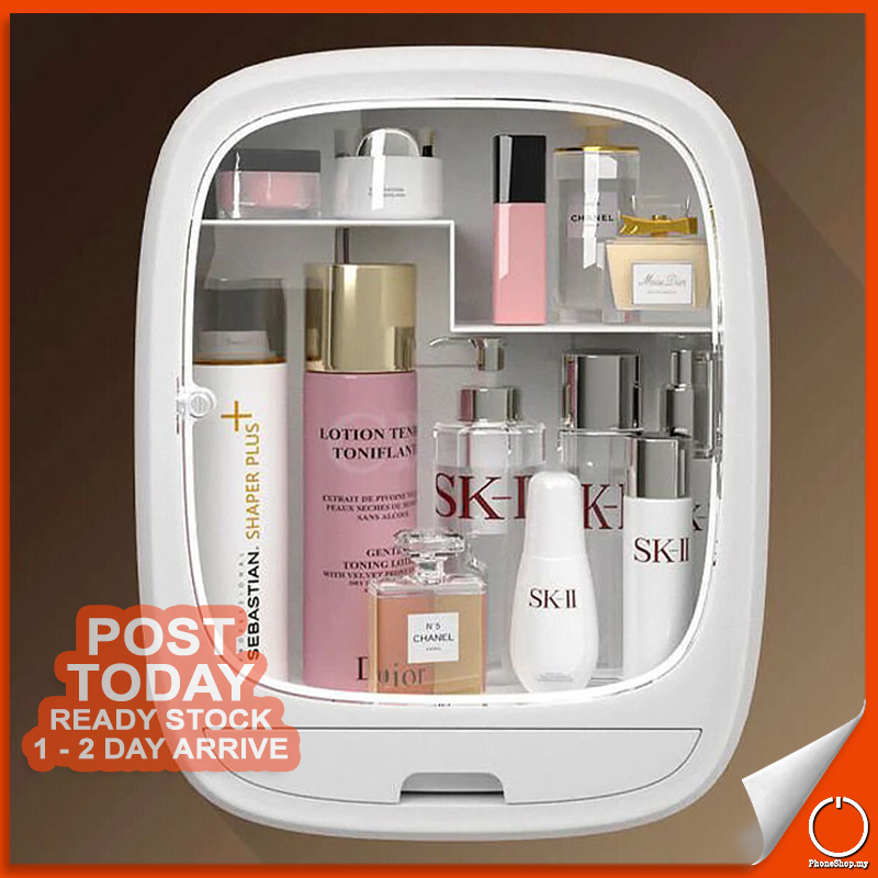 𝐌𝐀𝐆𝐍𝐄𝐓𝐈𝐂 𝐃𝐎𝐎𝐑 Wall Mounted Toiletries Storage Box Hangable Cosmetic ...