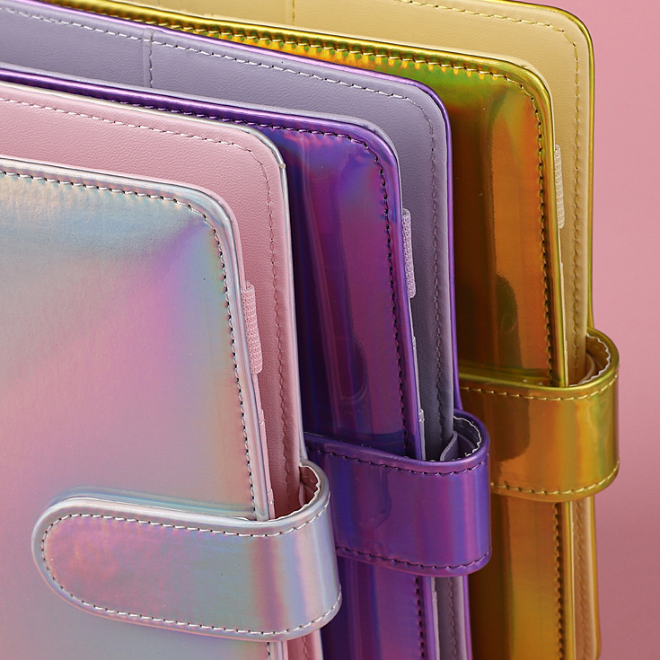 Whitespace A6 Premium Laser Cash Planner Set Binder Macaron PU Leather ...