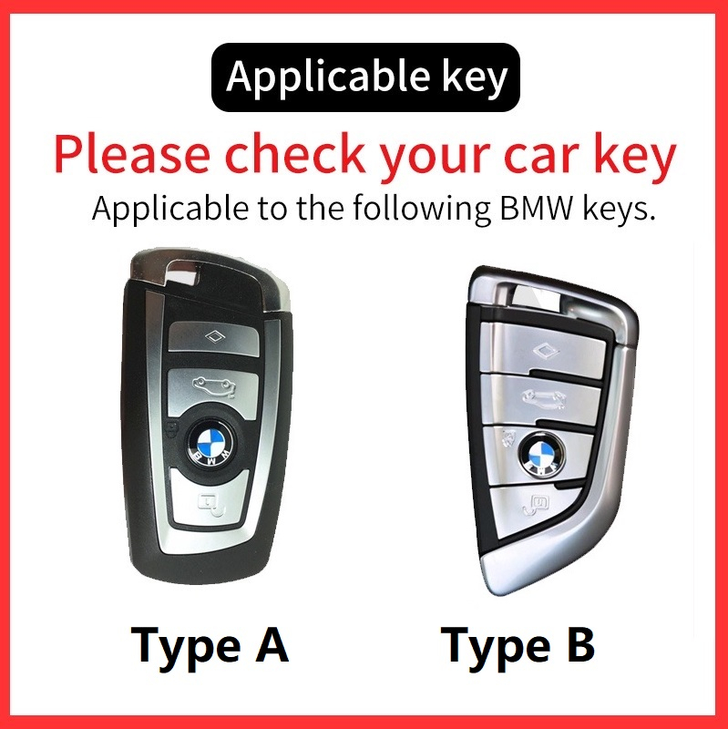 BMW Car Key Cover Chrome Reflection TPU Car Key Remote Casing Sarung ...