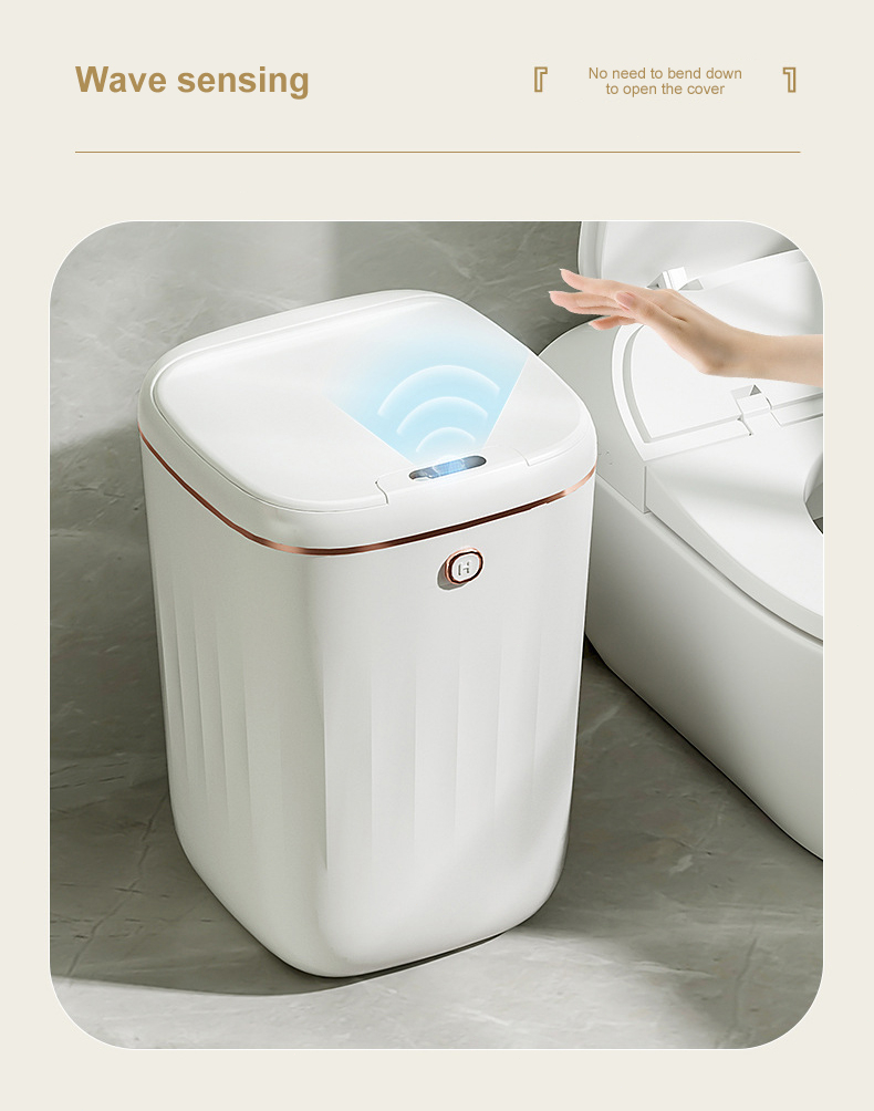 20L Automatic Touchless Rubbish Bin Large Capacity Charge Version Smart ...