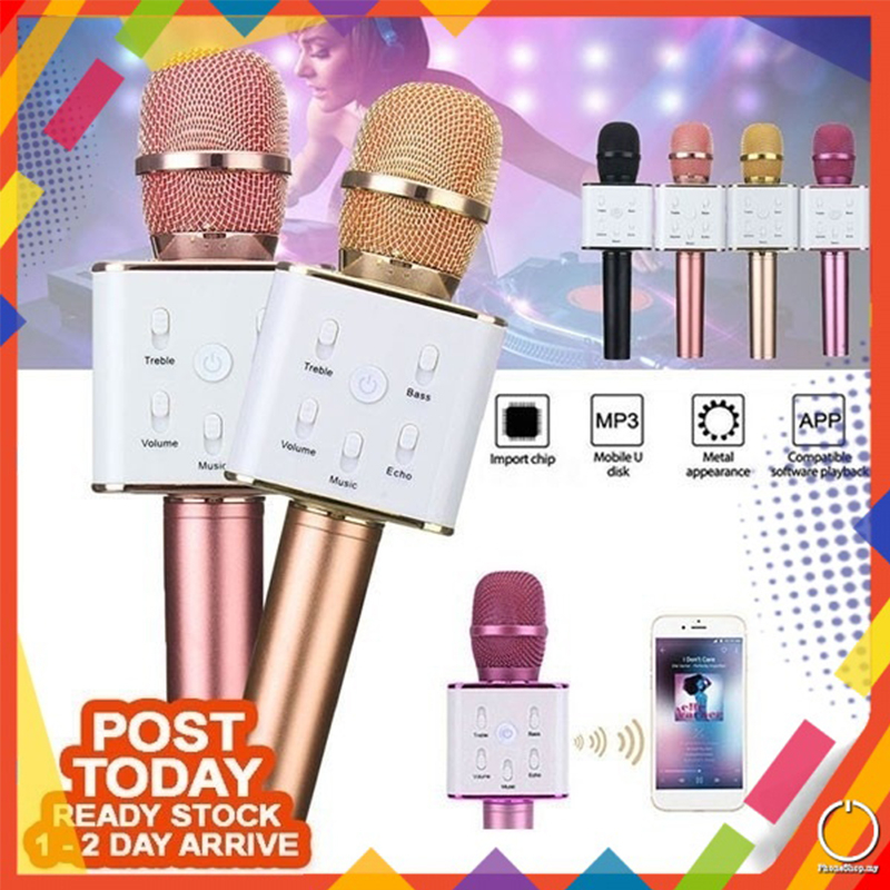 𝗪𝗜𝗥𝗘𝗟𝗘𝗦𝗦 WS858 Portable Mic Bluetooth Speaker Hifi 2600mAh KTV Karaoke Microphone Loudspeaker ...