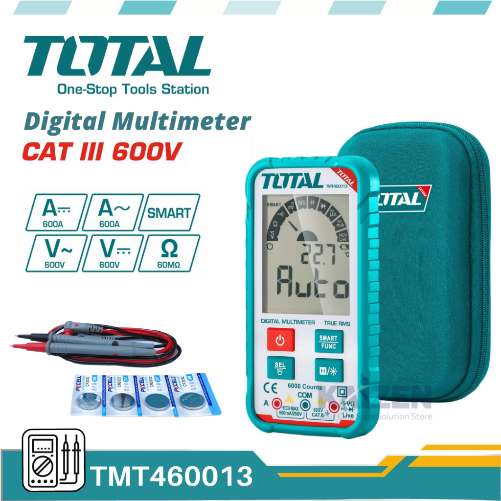 TOTAL TMT460013 Digital Multimeter | Shopee Malaysia