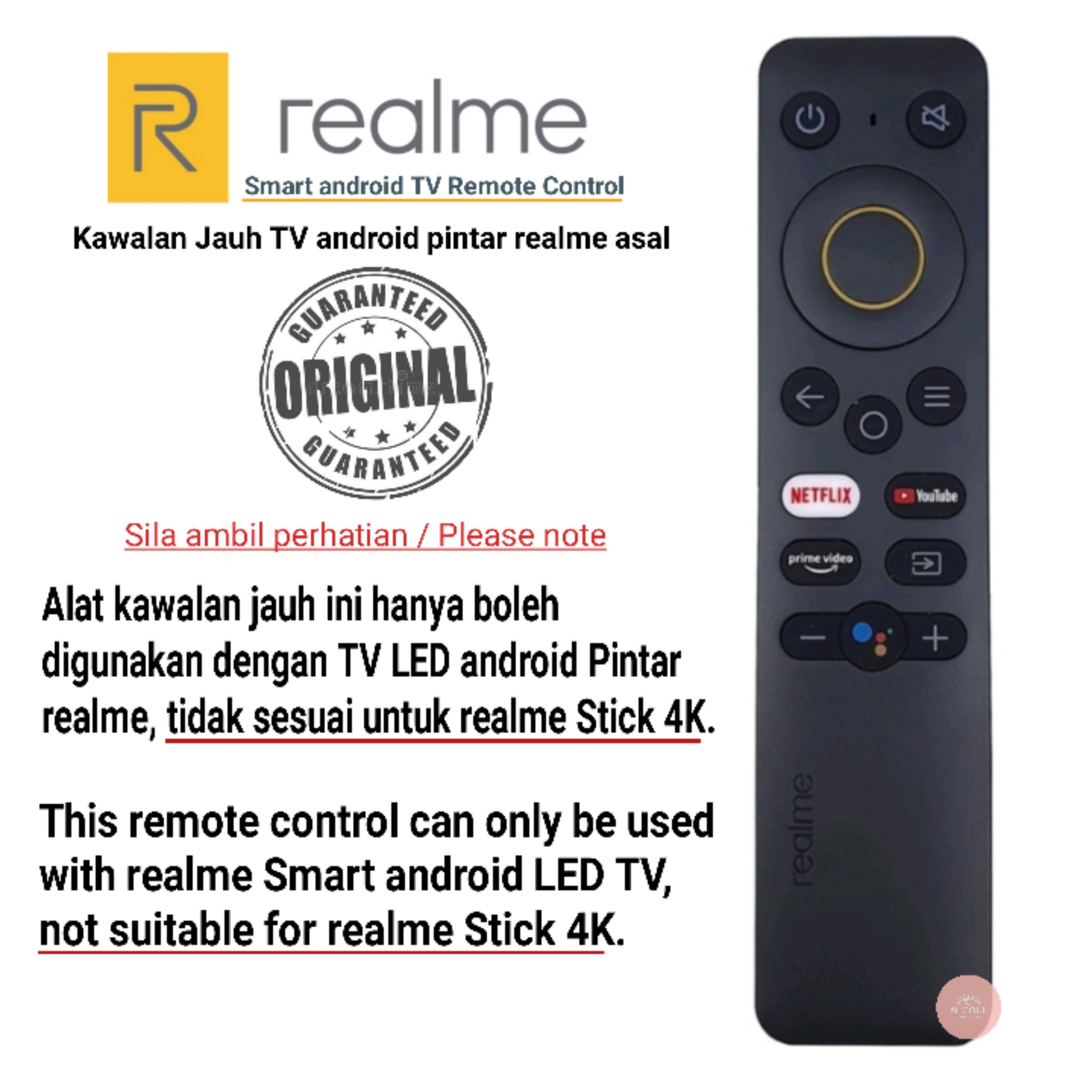 realme smart tv android LED TV Remote Control ( Original or Replacement ...
