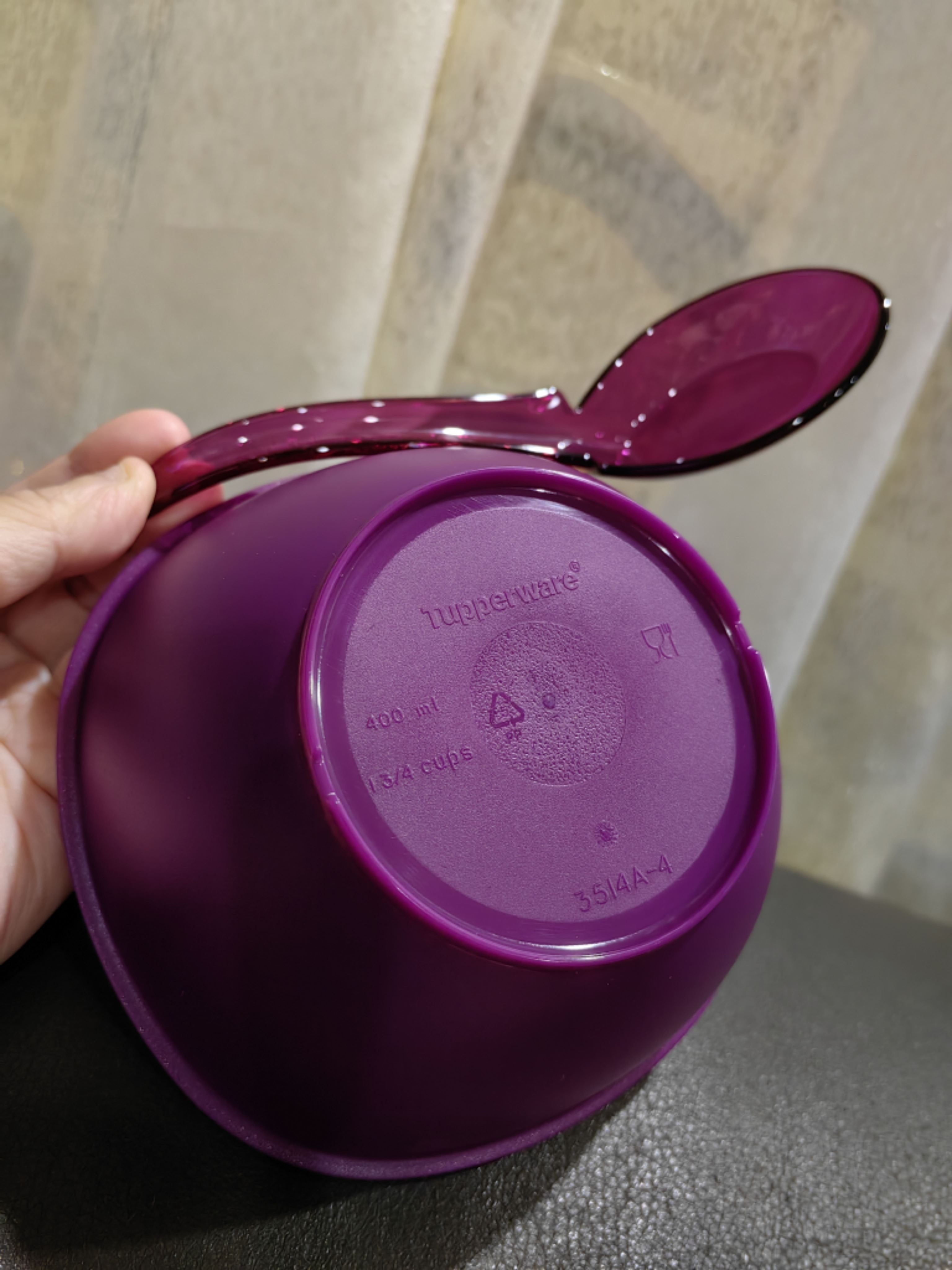 Tupperware crystalline red spoon suitable for Blossom bowl uses with ...