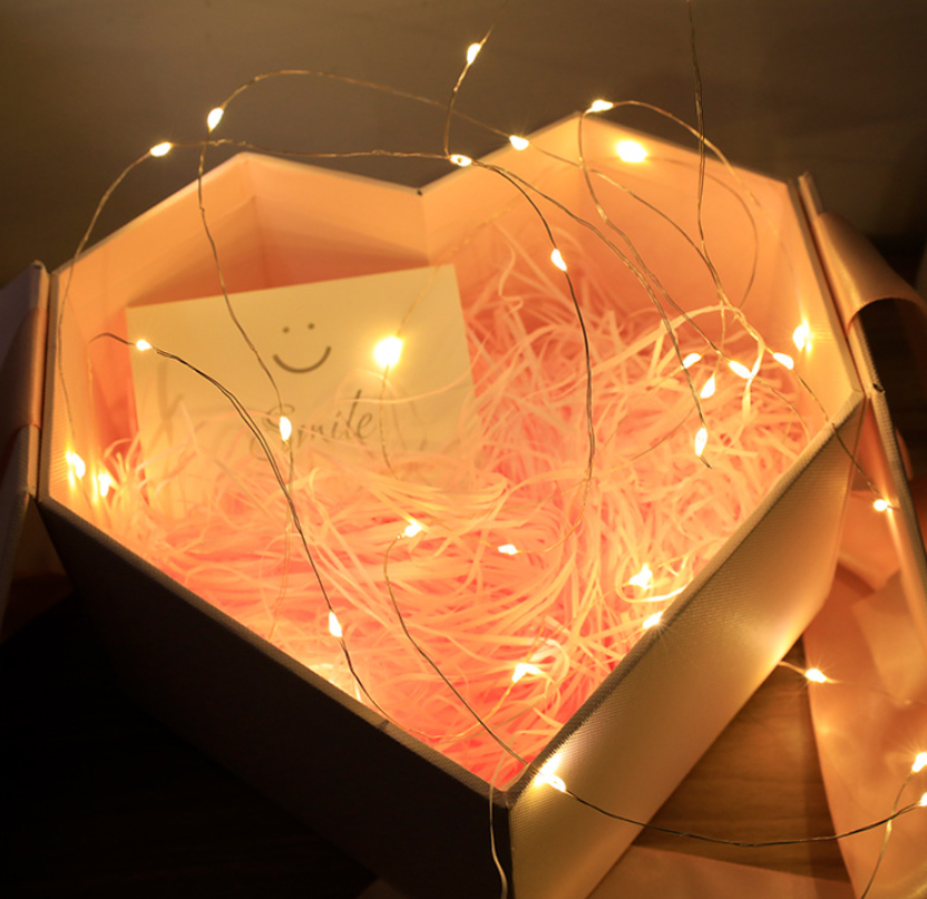 Gift box LED light gift box decoration LED | 礼物盒氛围LED灯 礼盒开盖即亮灯| hiasan ...