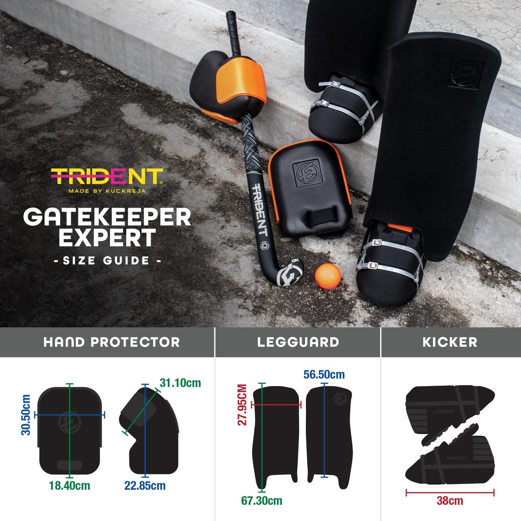 Trident Gatekeeper Expert Goalie Legguards Hockey Leg Guard | Shopee ...