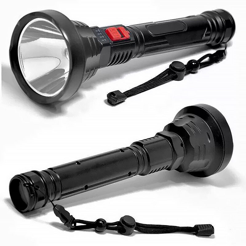 𝟑 𝐌𝐎𝐃𝐄𝐒 Waterproof Wide Range LED Torch Light Rechargeable Torchlight ...