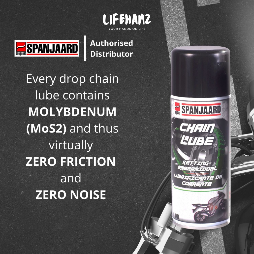 Spanjaard Chain Lube Spray Rantai Motor | MoS2 Formula Pertama | Untuk ...