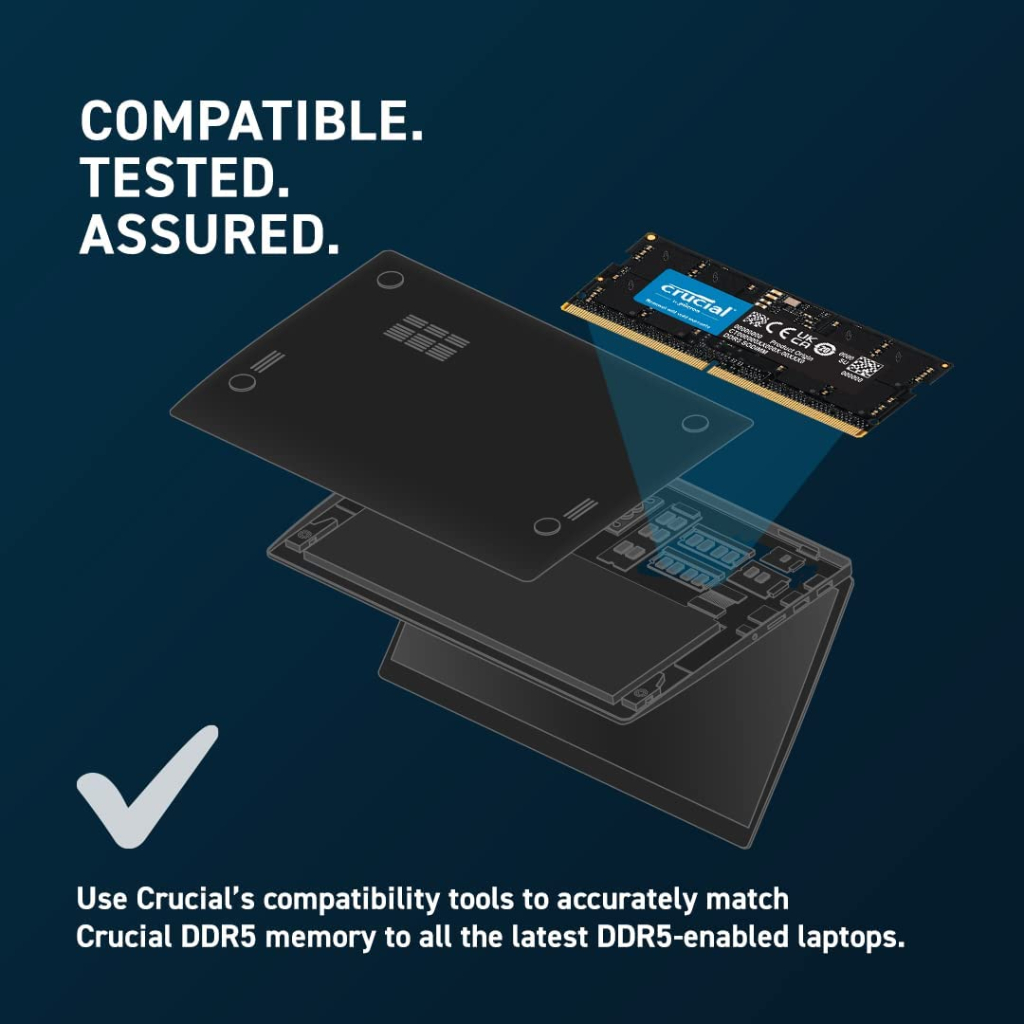 Crucial DDR5 Laptop RAM 4800Mhz / 5200Mhz /5600Mhz SODIMM Notebook ...