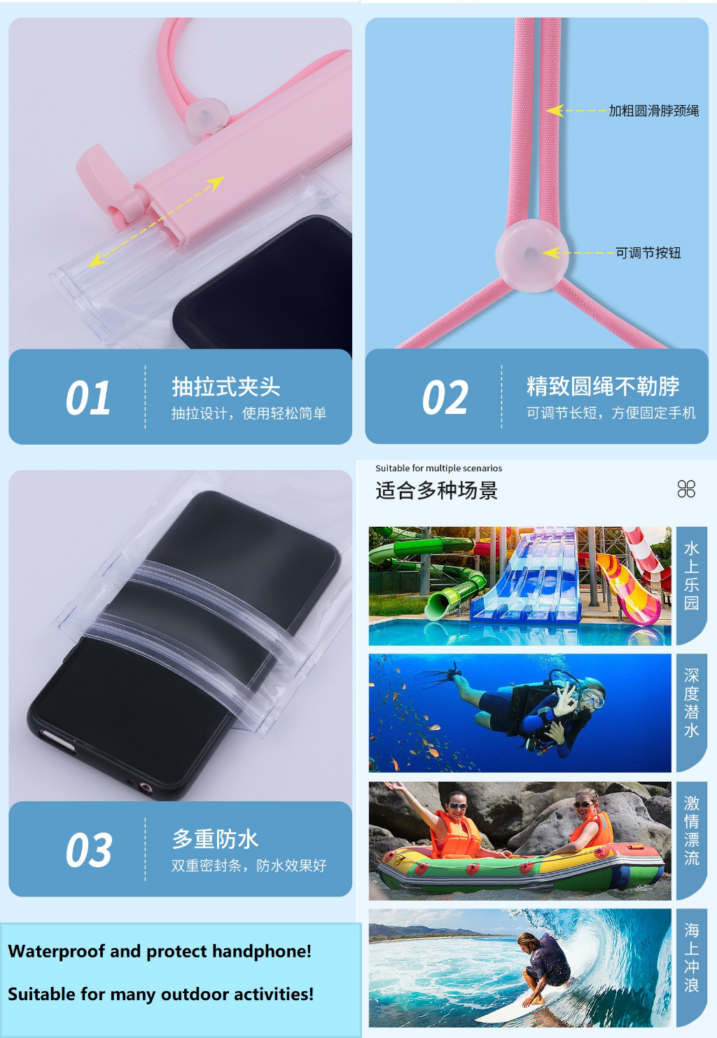 Waterproof Slide-cover Smartphone Mobile Phone Handphone Case Phone ...