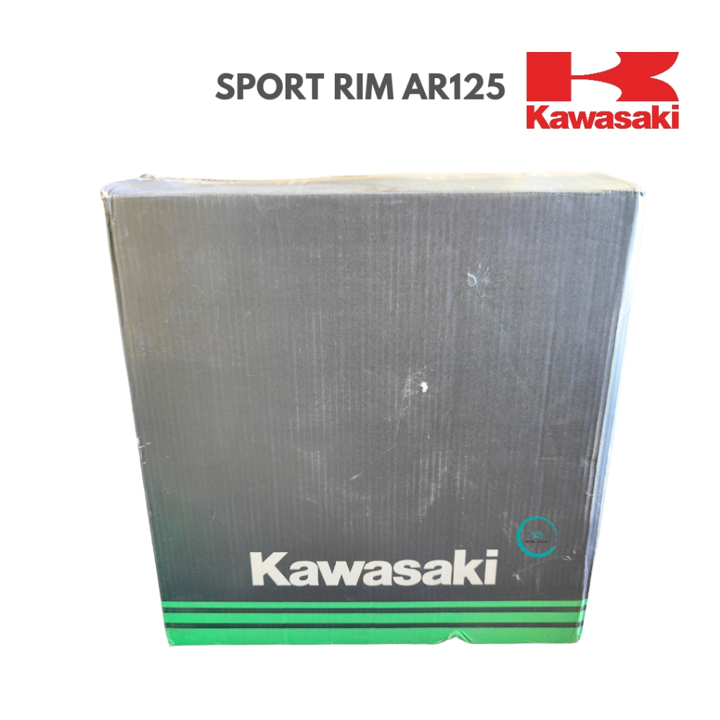 KAWASAKI ORIGINAL SPORT RIM GOLD + BRAKE HUB + SPROCKET HUB AR125 AR ...