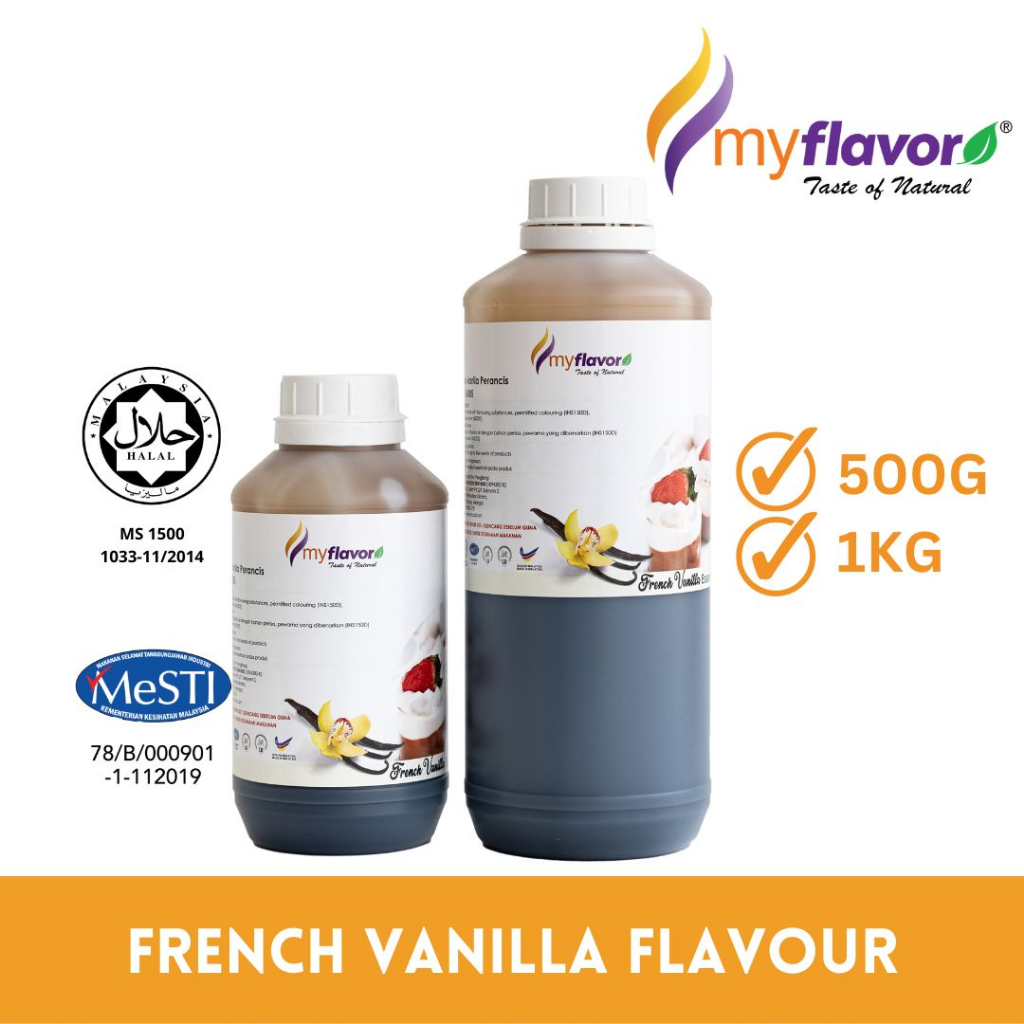 500g/1KG FRENCH VANILLA FLAVOUR - FOOD FLAVOUR MyFlavor Halal | Shopee ...