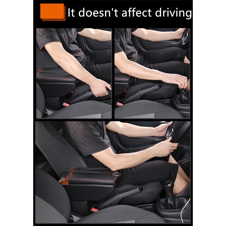 Toyota Honda Nissan 7 USB Car Armrest vios city jazz centre console box ...