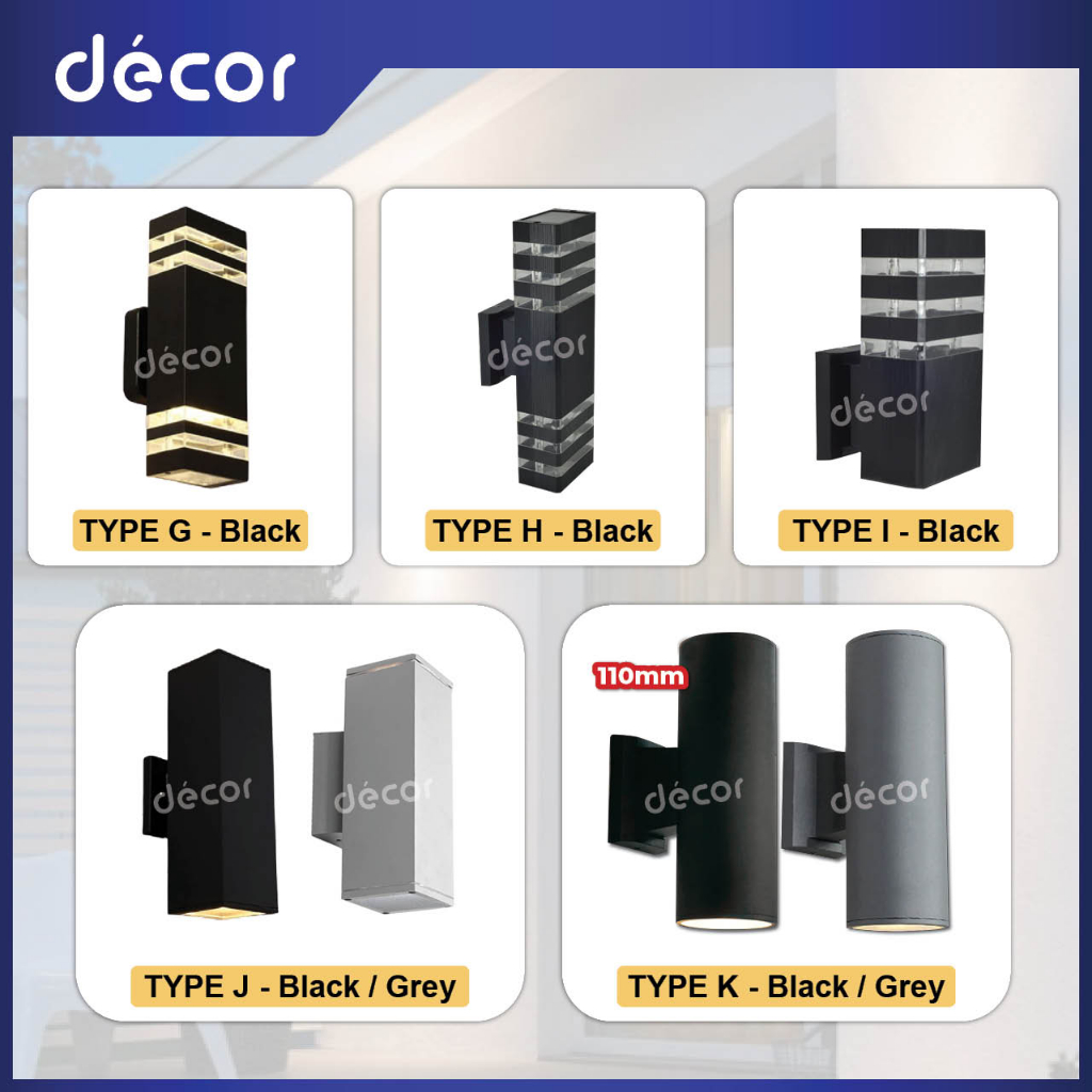 LED Outdoor Wall Lamp IP65 Waterproof Modern Outdoor LED Wall Light Up ...